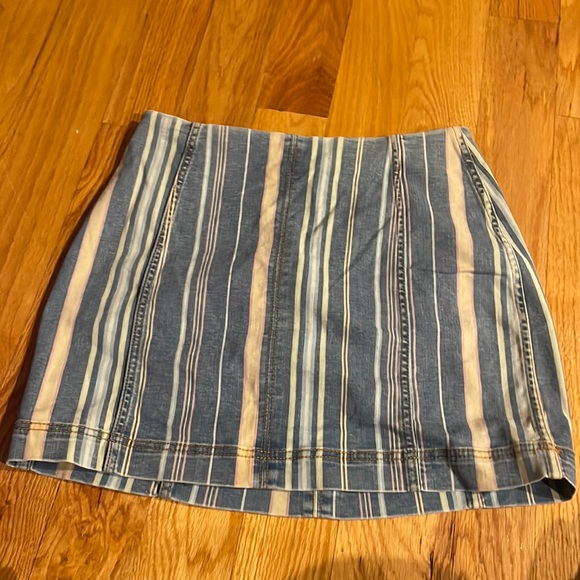 wild fable | Skirts | Wild Fable Denim Rainbow Skirt | Poshmark